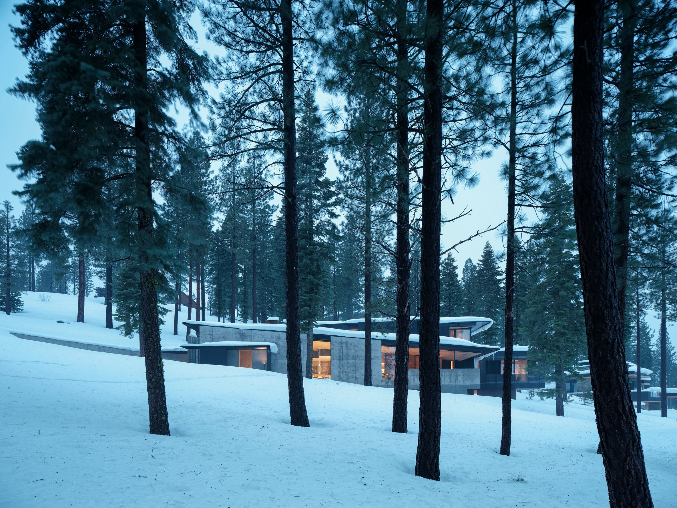 Lookout House in Snow | Faulkner Architects